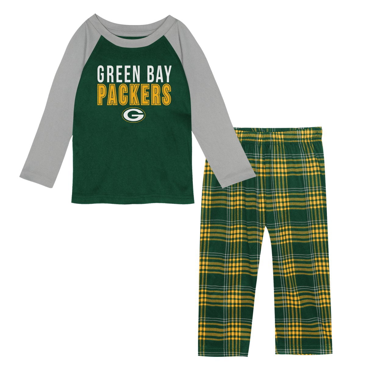 Green Bay Packers Boys 4-18 2PC PJ Set 9K1BXFG47 XS4/5 - Walmart.com
