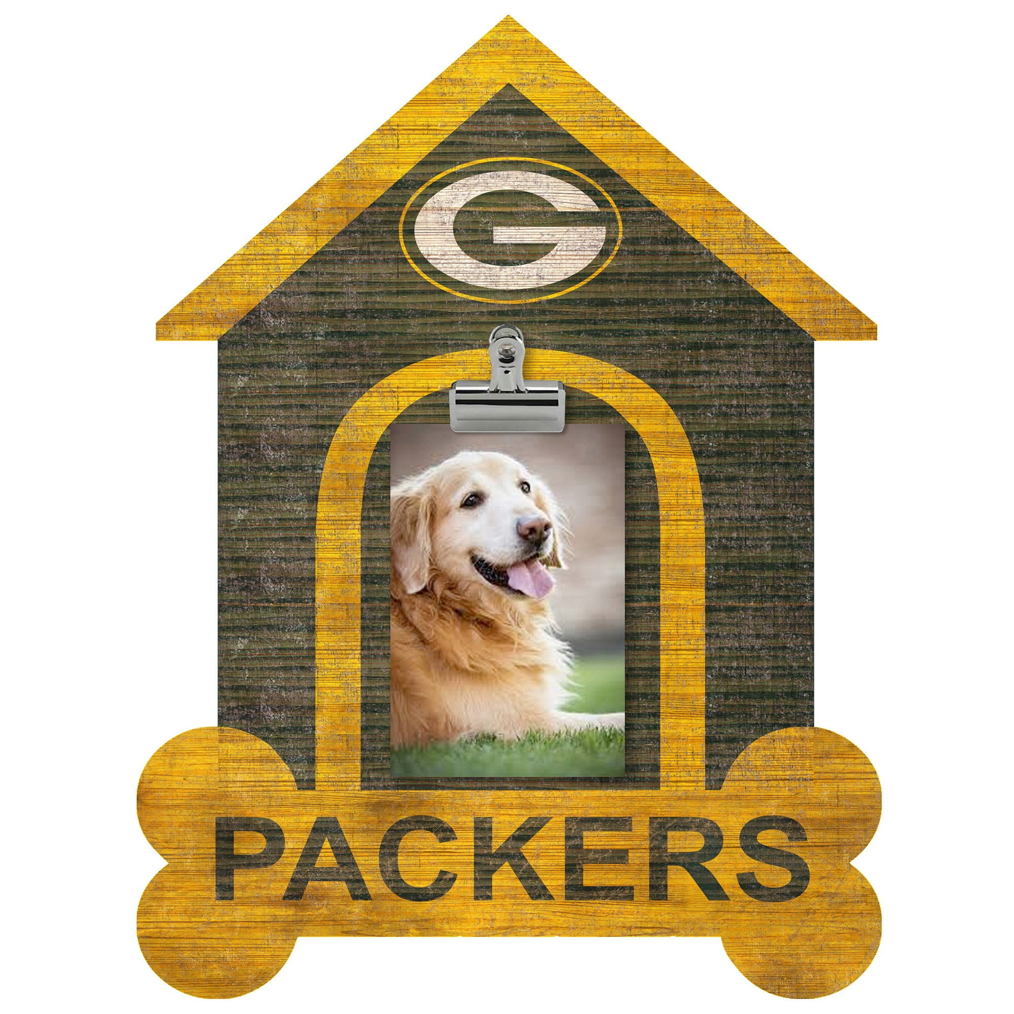 Green Bay Packers Dog Bone House Clip Frame - Walmart.com
