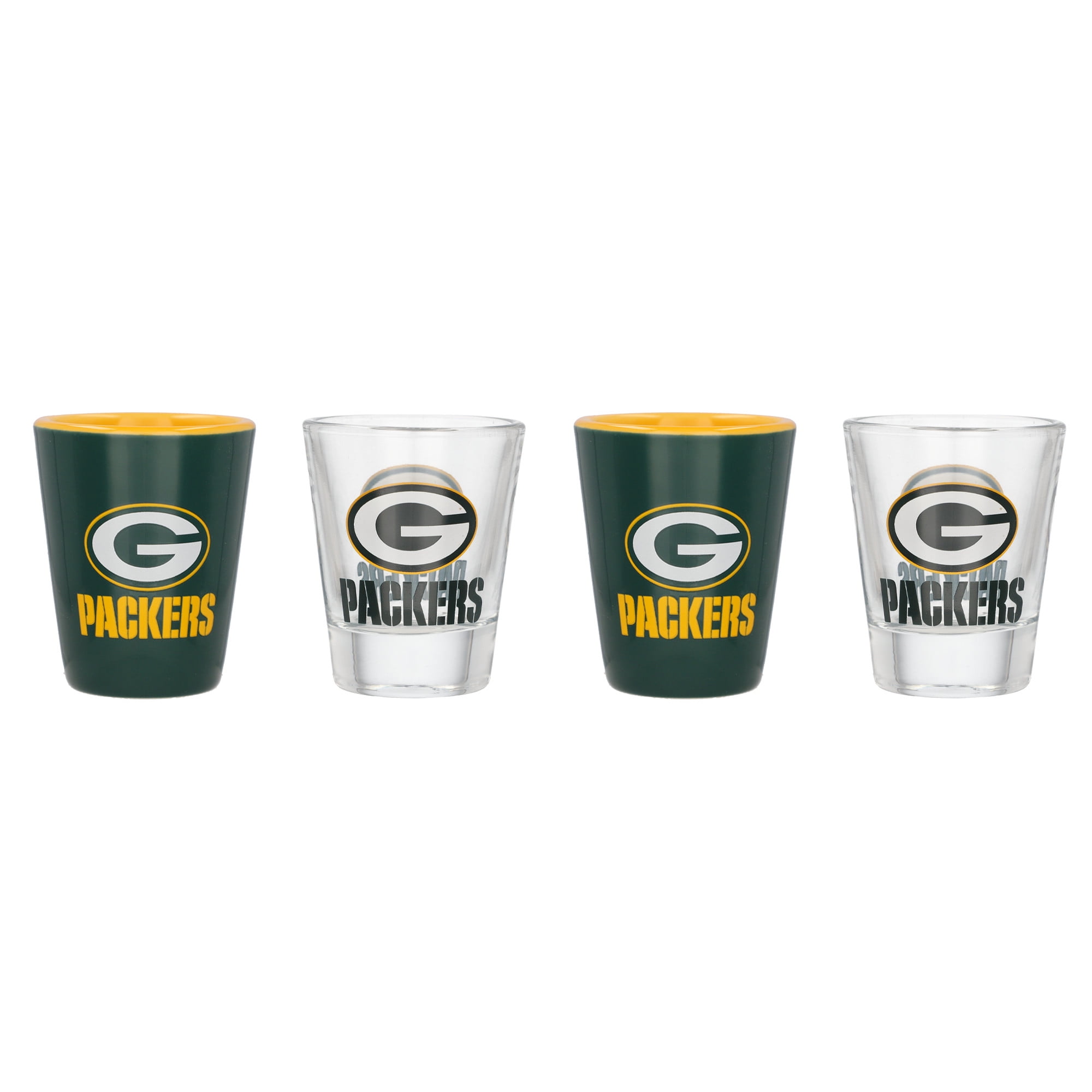 Green Bay Packers Four-Pack Shot Glass Set - Walmart.com