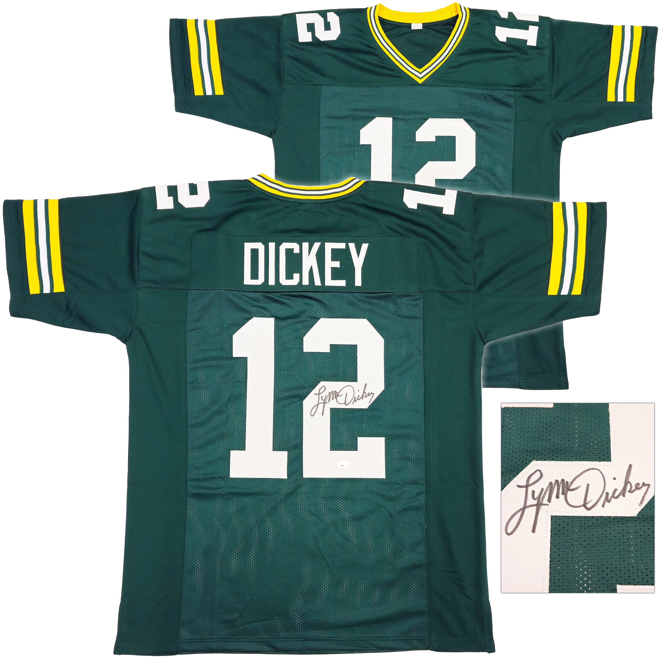 Green Bay Packers Lynn Dickey Autographed Green Jersey JSA 234524 ...
