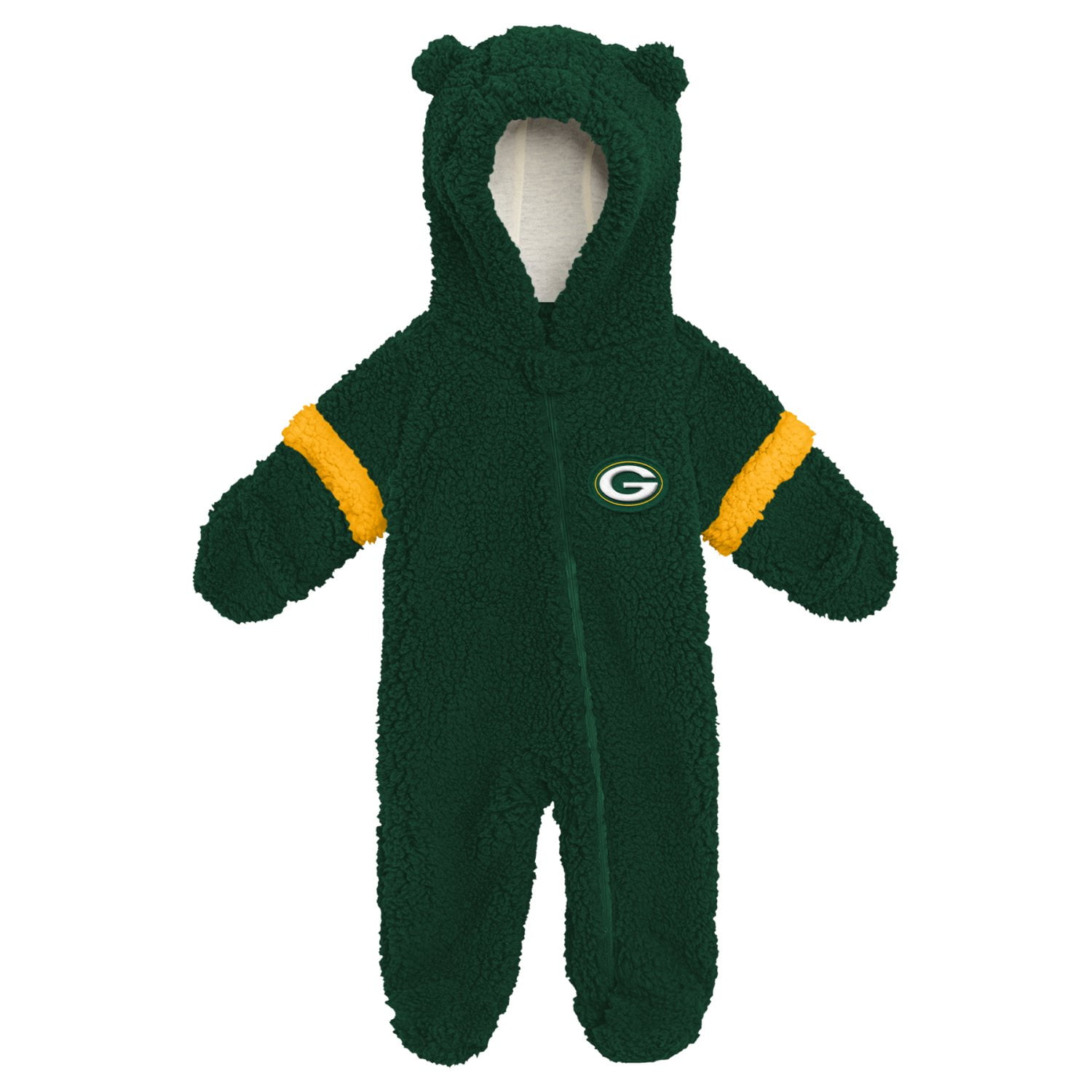 Green Bay Packers NB/INF Boy Sherpa Sleeper Hooded 9K1N3FGE3 18M - Walmart.com