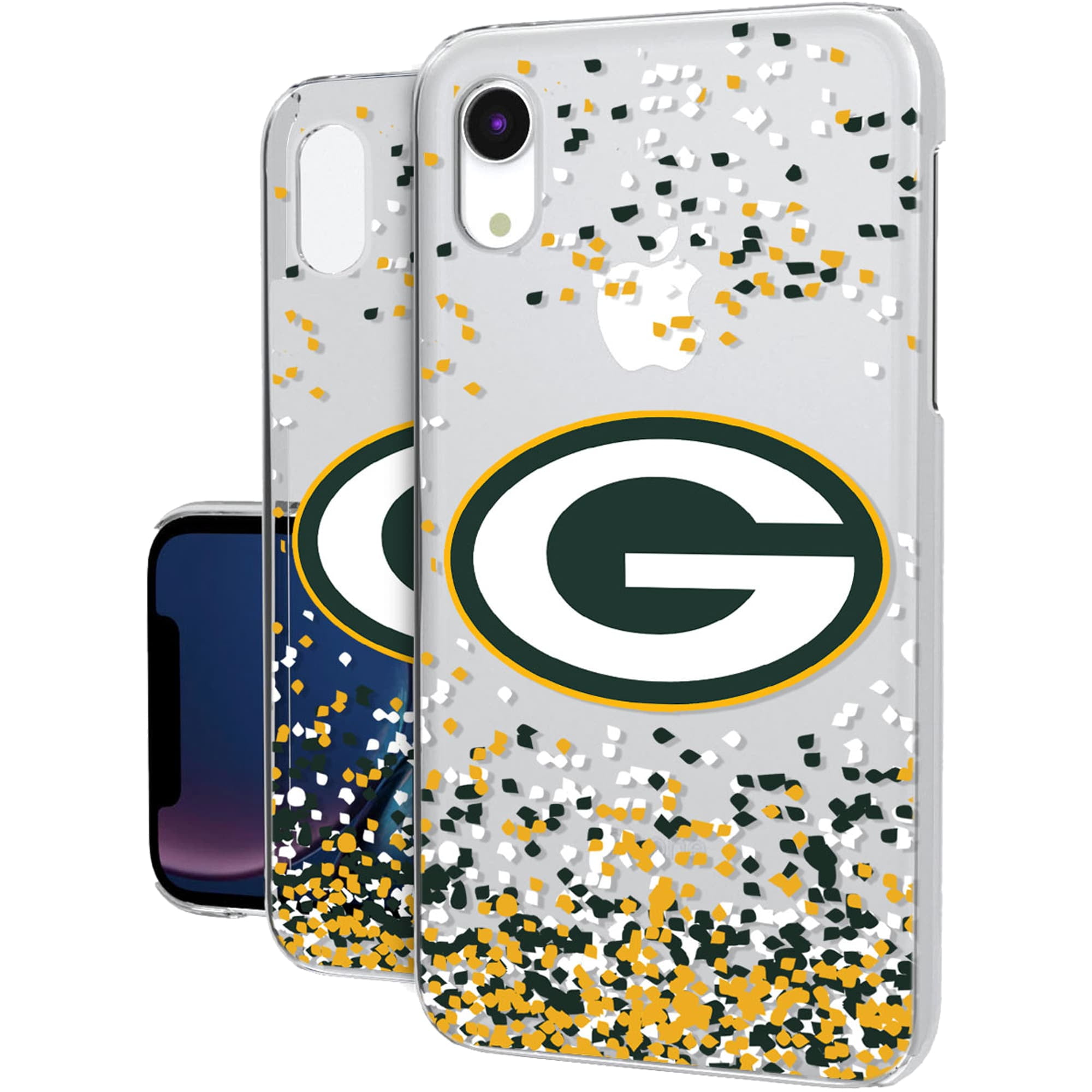 Green Bay Packers iPhone Clear Case with Confetti Design - Walmart.com
