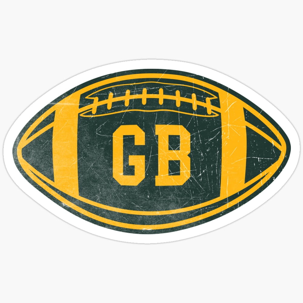 Green Bay Retro Throwback Football Sticker Phone Decal Water Bottle ...