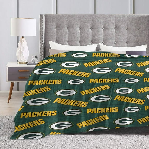 Green_Bay Ultra-Soft Micro Fleece Throw Blanket Anti Allergic Warm ...
