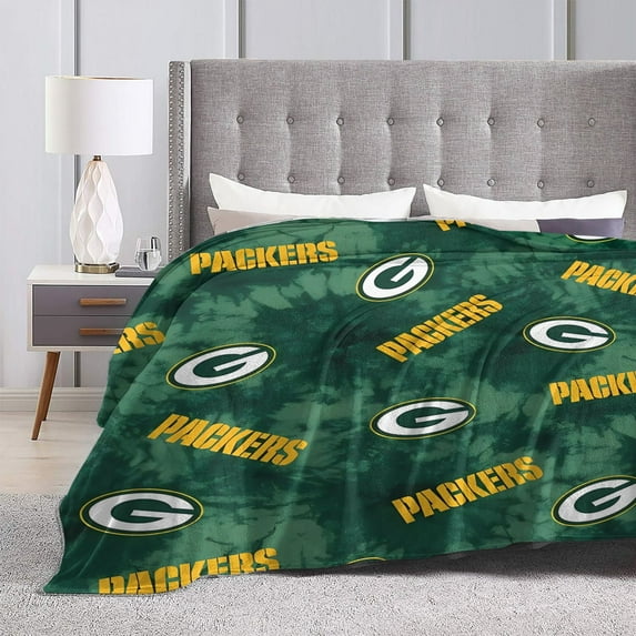 Green_Bay Ultra-Soft Micro Fleece Throw Blanket Anti Allergic Warm ...