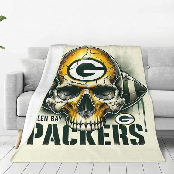 Green_Bay Ultra-Soft Micro Fleece Throw Blanket Anti Allergic Warm ...