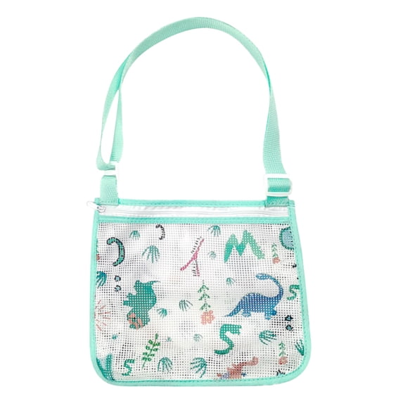 Green Beach Toy Mesh Bags For Kids Seashell Sand Toy Net Bag Green ...