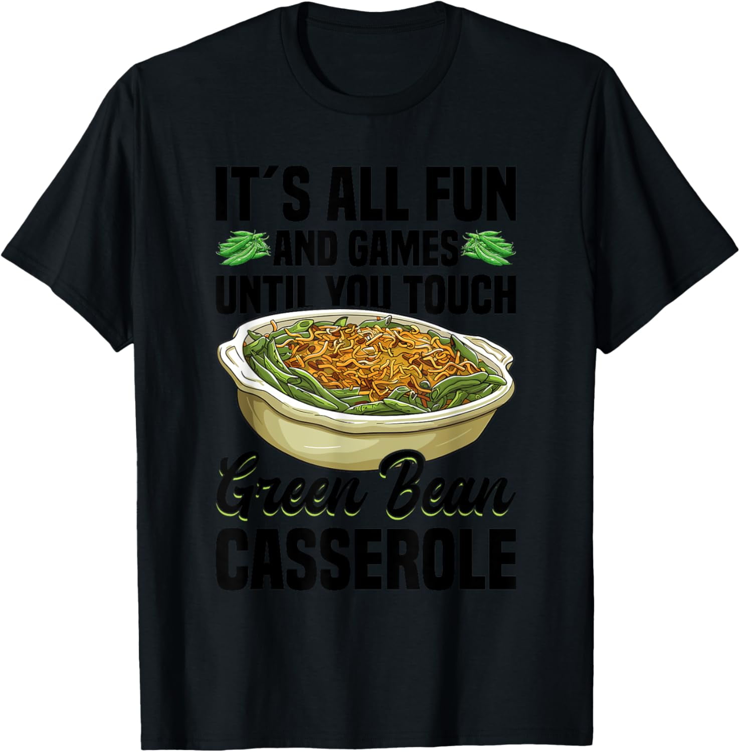 Green Bean Casserole Costume Recipe Ingredients Green Bean T-Shirt ...