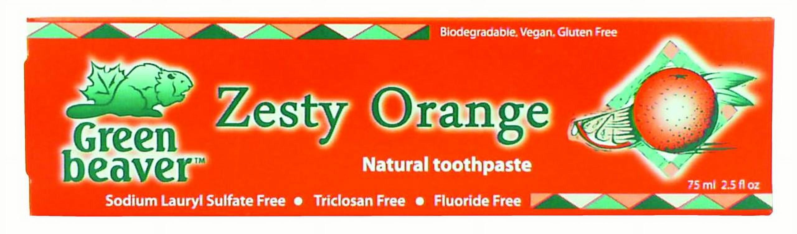 Green Beaver Toothpaste, Zesty Orange, Travel Size, 2.5 Oz - Walmart.com