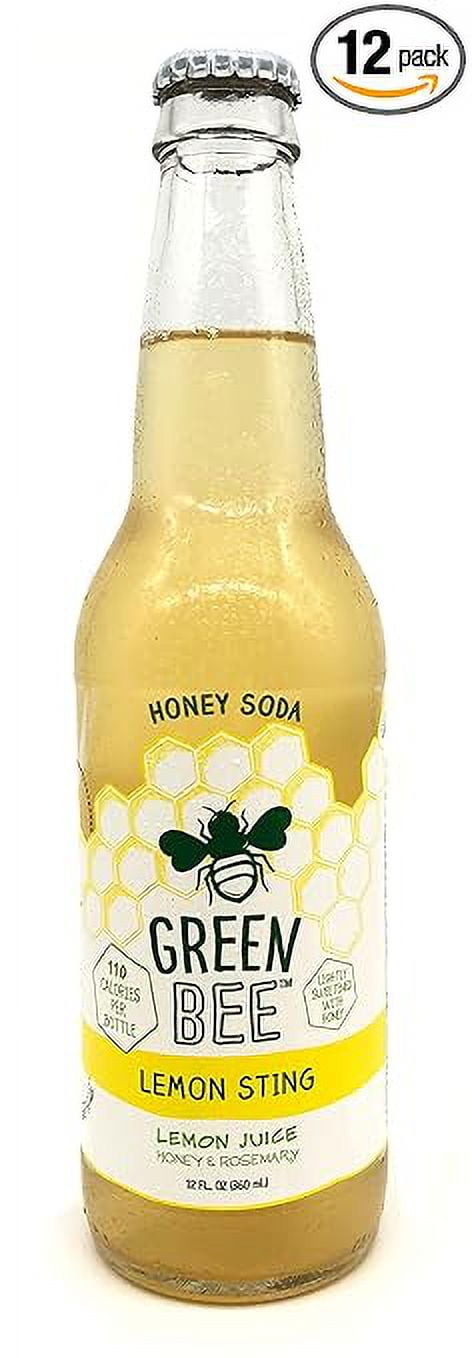 Green Bee Honey Sodas 12 Pack Made From Real Honey Bundled by Louisiana ...