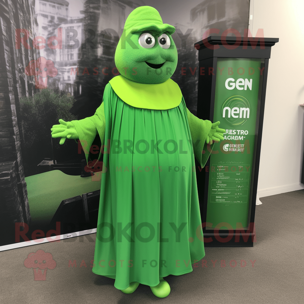 Green Beer REDBROKOLY mascot costume character dressed with a Maxi ...