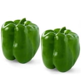 Green Bell Peppers, 2 count - Walmart.com