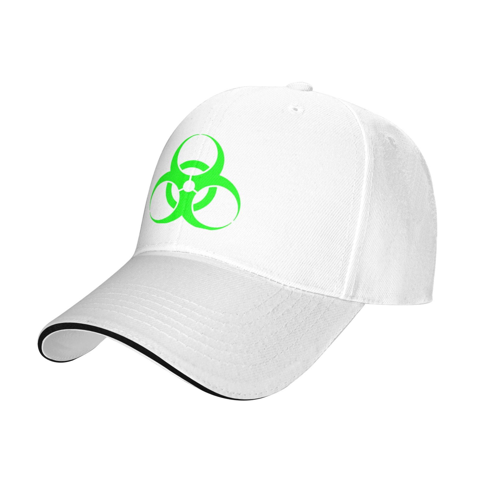 Green Biohazard Symbol Baseball Caps Unisex Hats Classic Adjustable ...