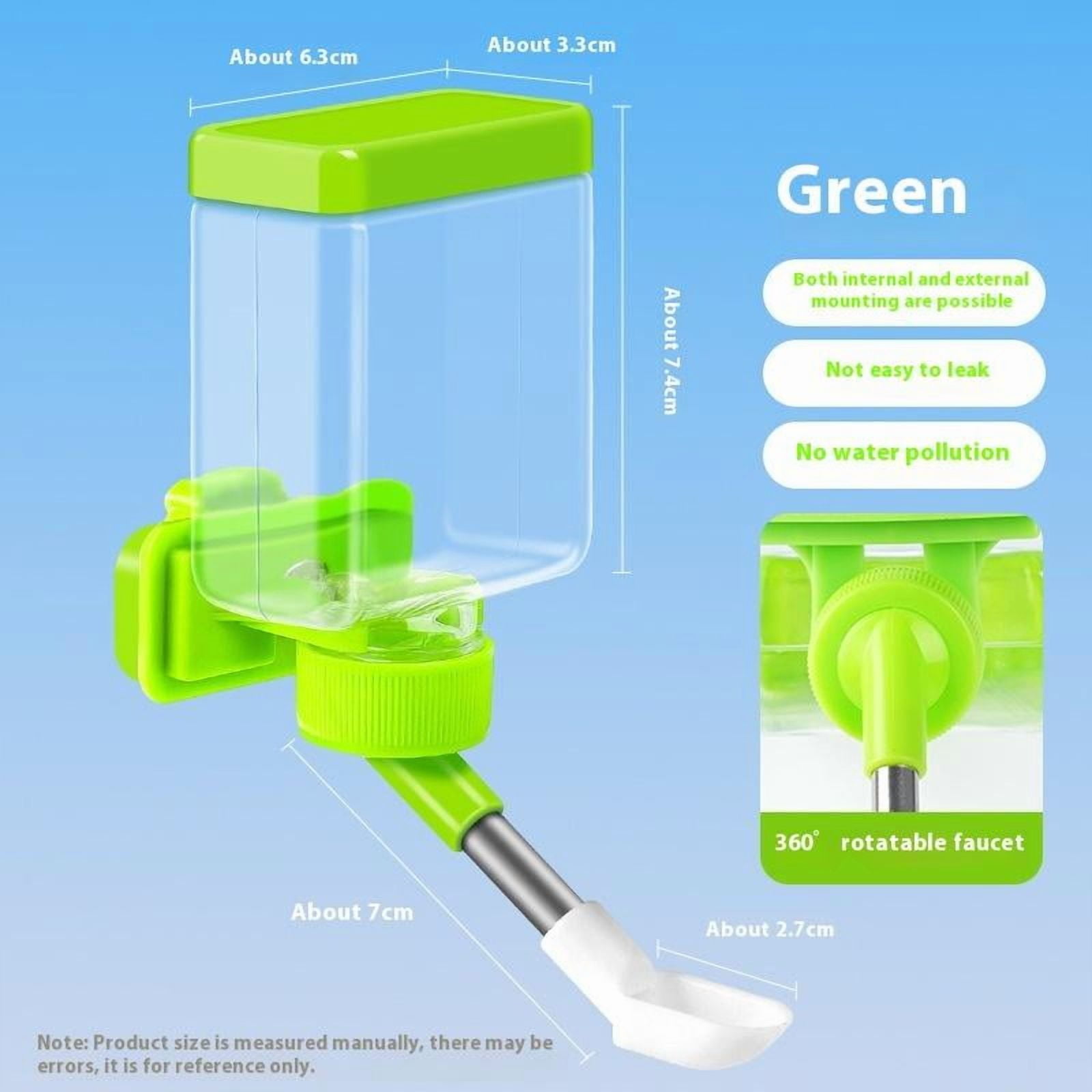 (Green) Bird Automatic Water Dispenser Cage Hanging Water Dispenser ...
