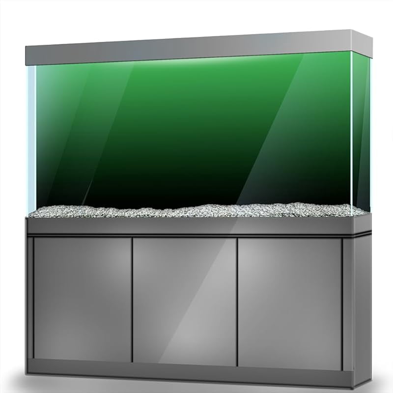 Green Black Gradient Aquarium Background Stickers - Fish Tank Reptile ...