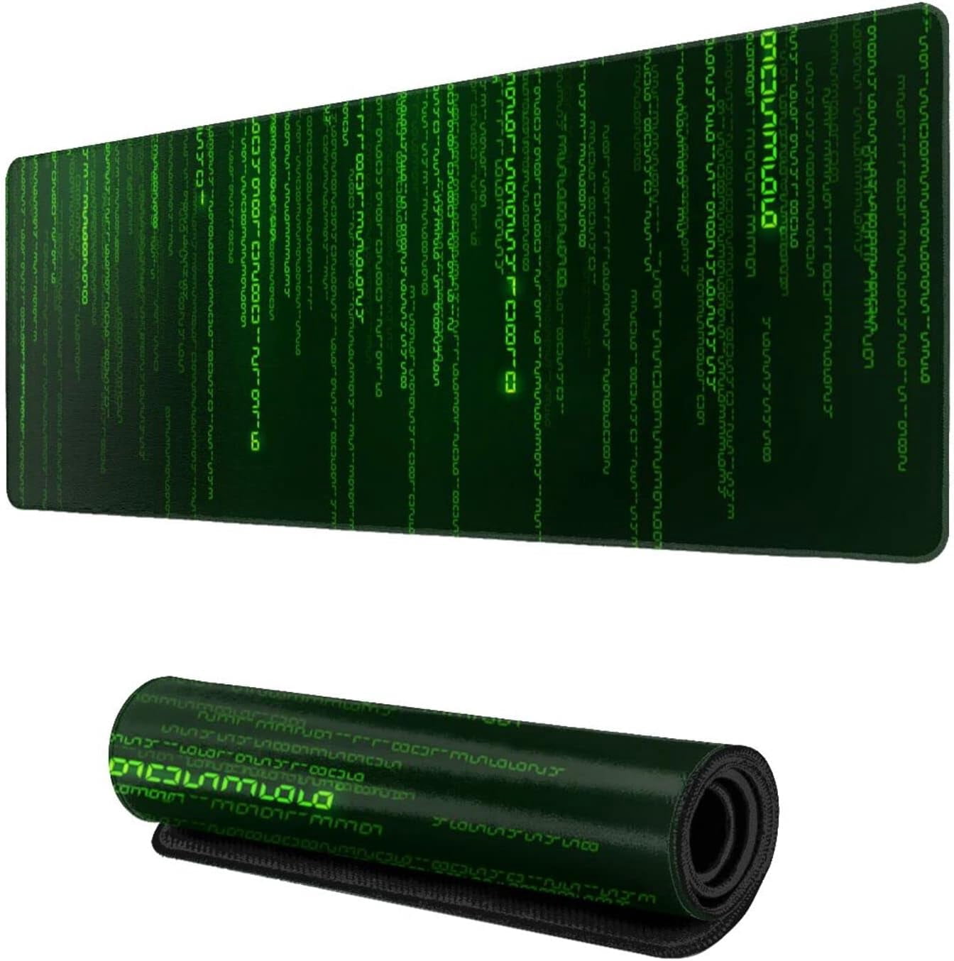 Green and Black Numbers Mouse Pad Gaming XL Large Mousepad Desk Mat ...