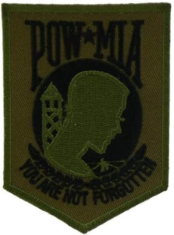Green & Black POW Logo, POW MIA Patches - Walmart.com