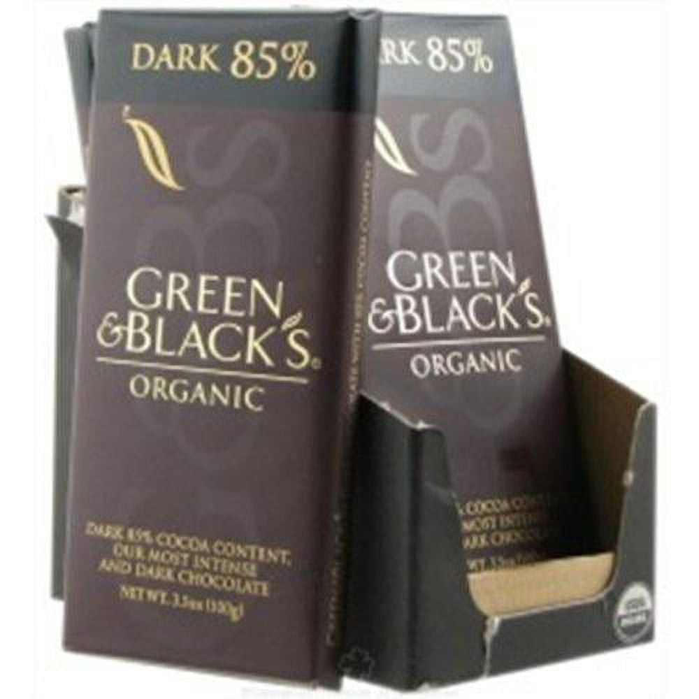 Green & Black's Chocolate Bar - 85% Dark, 3.5-Ounce (Pack of 5 ...