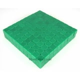 Green Blank Opaque Dice Counting Cubes D6 16mm (5/8in) Bulk Pack of 200 ...