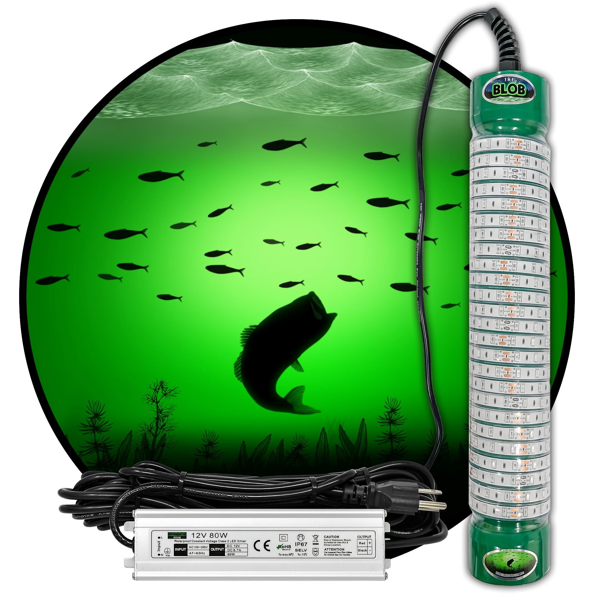 Green Blob Outdoors LED Underwater Fishing Lights: Handcrafted ...