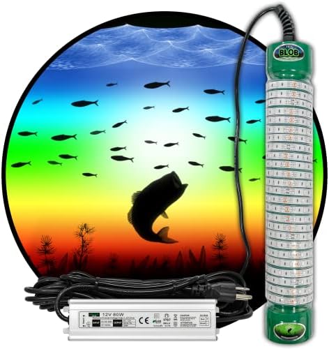Green Blob Outdoors Multi-Color Underwater Fishing Light Show with ...