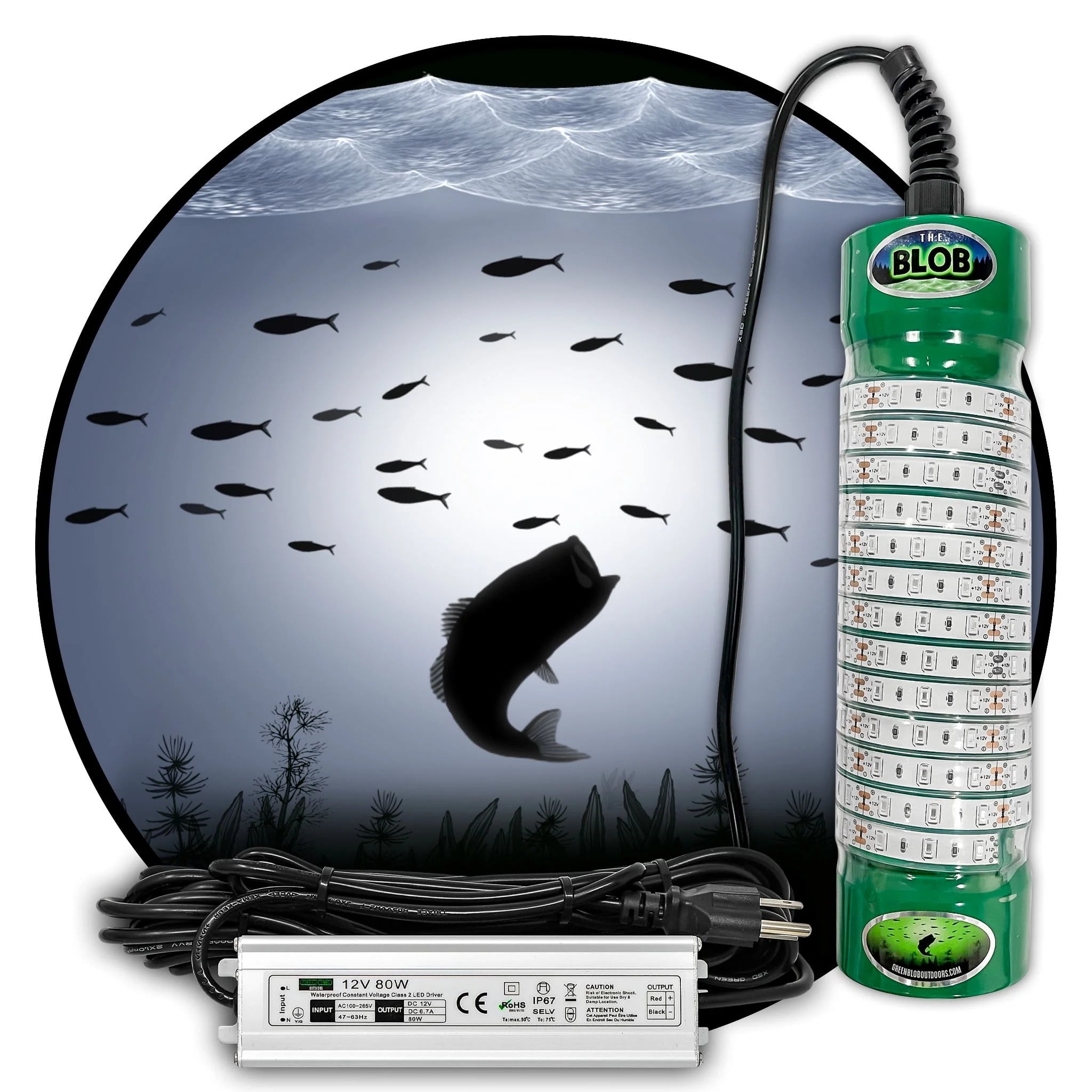 Green Blob Outdoors - Underwater Fishing LED Lights for Docks & Boats ...