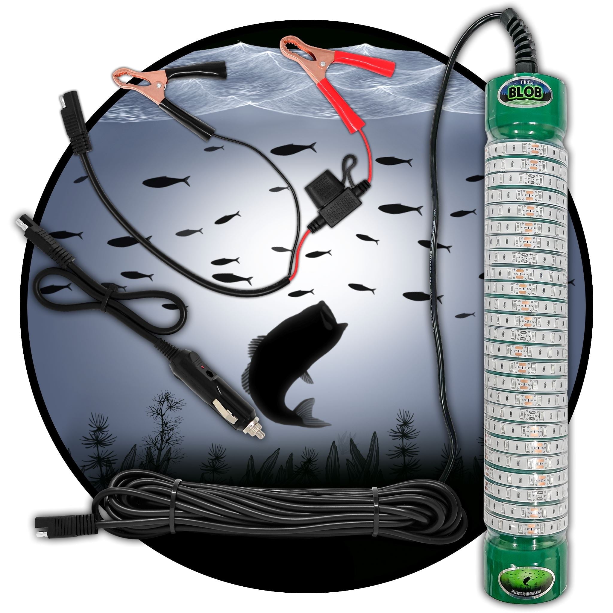 Green Blob Outdoors - Underwater Fishing LED Lights for Docks & Boats ...