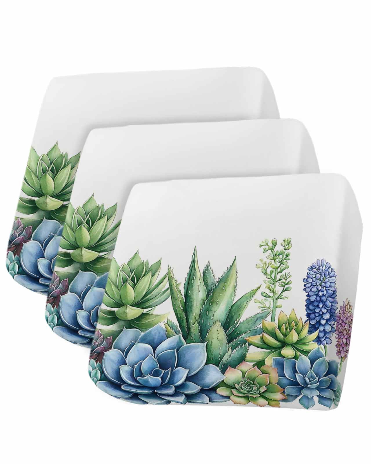 Green Blue Succulent Sofa Couch Cushion Covers Washable, Removable ...