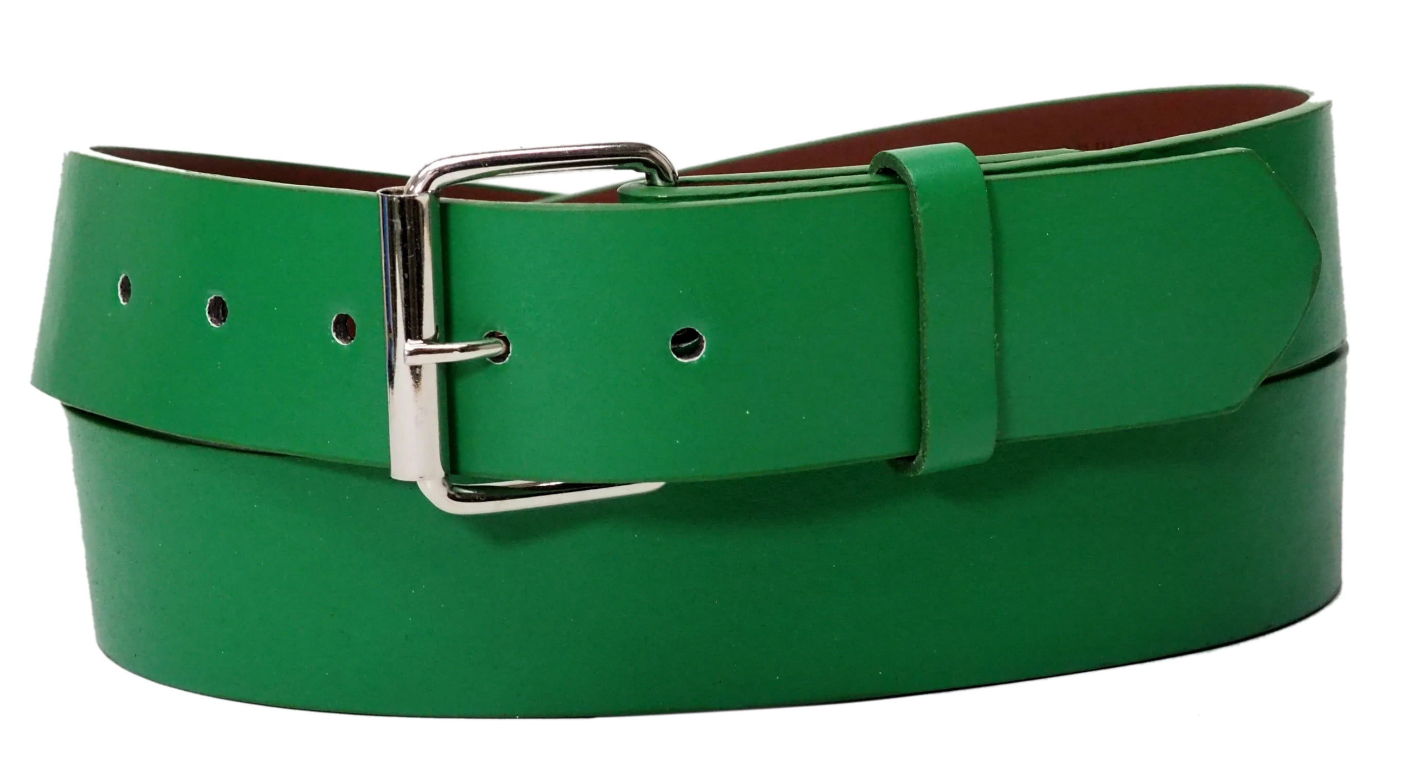Green Bonded Leather Belt with Removable Belt Buckle - Walmart.com