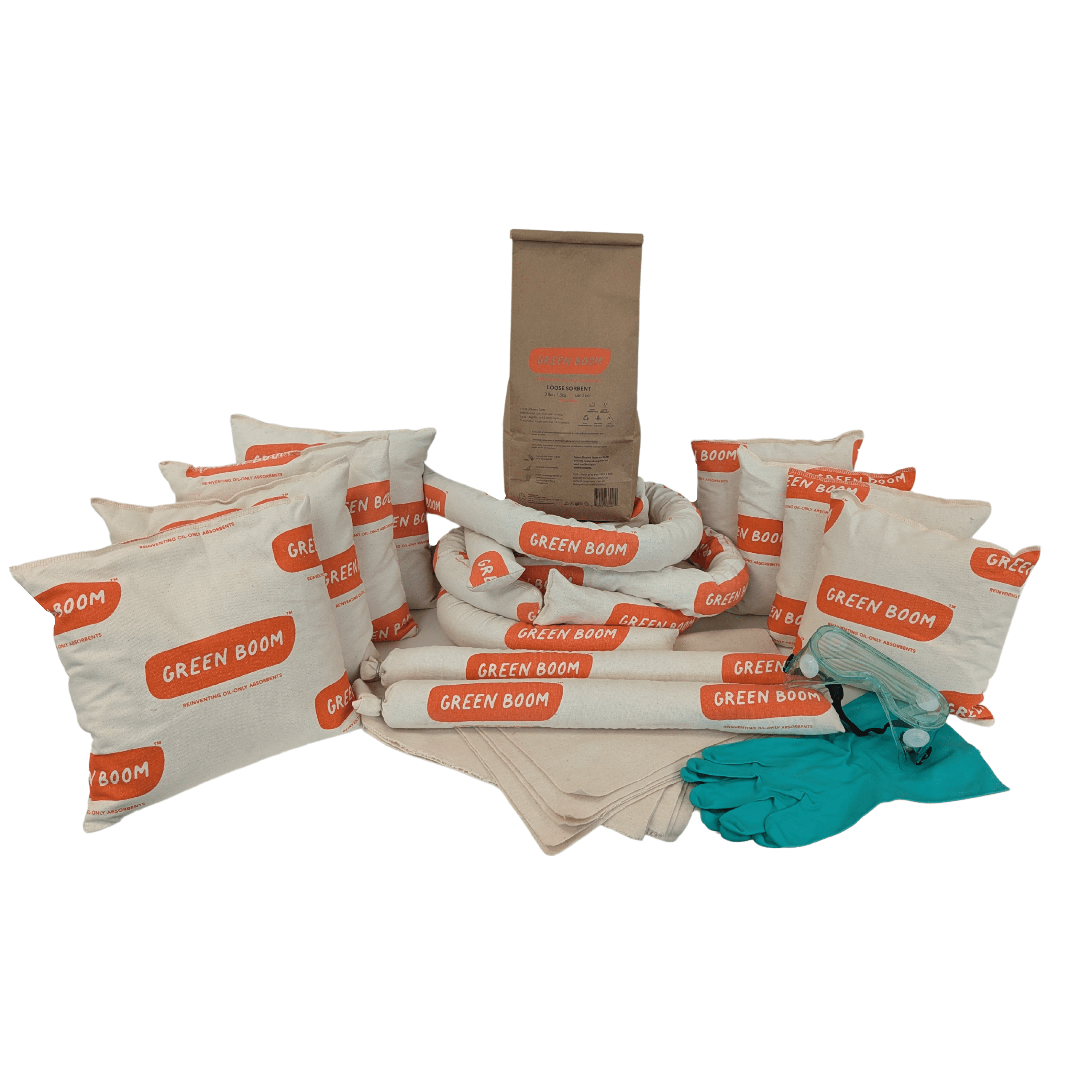 Green Boom 10Gal REFILL Spill Kit - Walmart.com