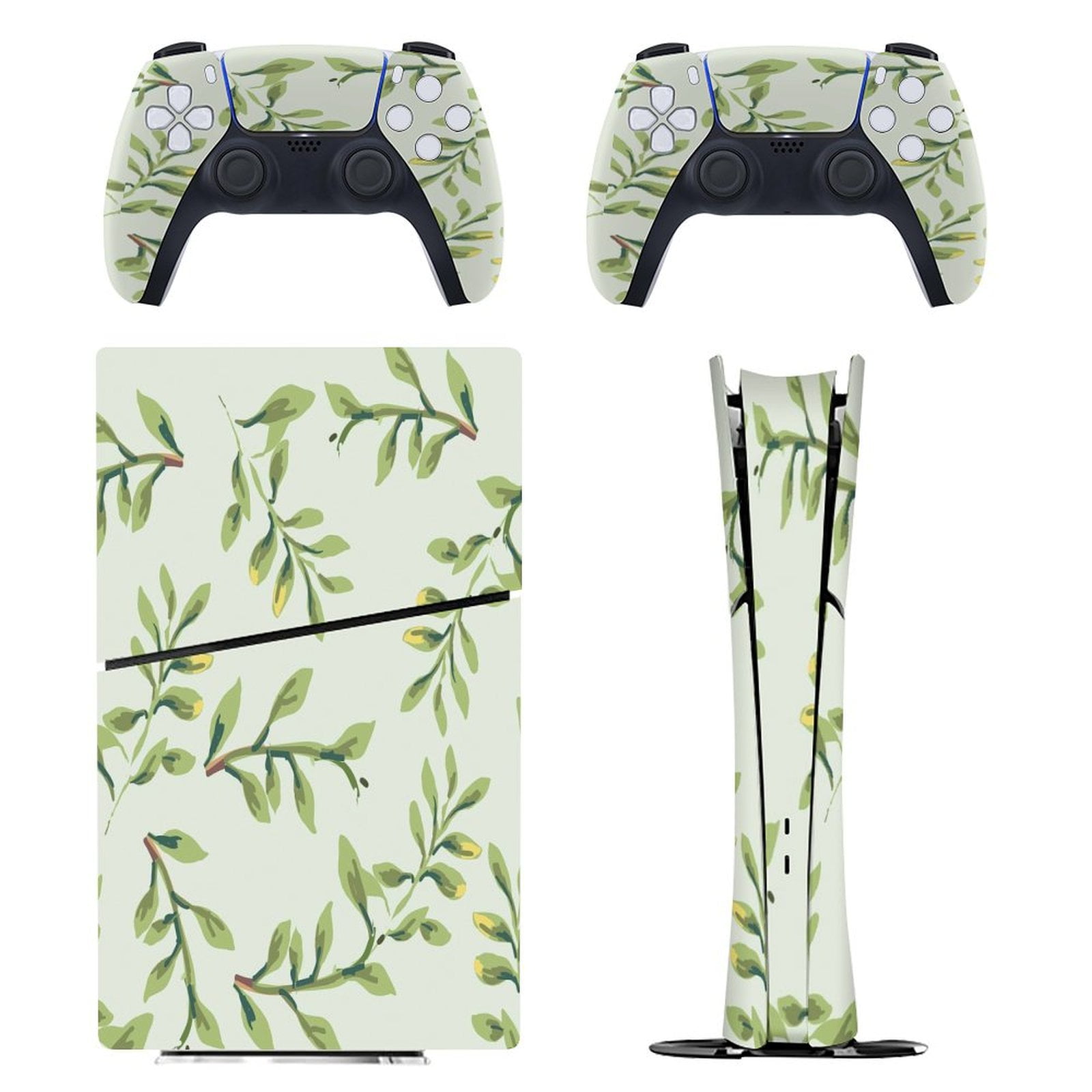 Green, Branches, Painting PS5/PS5 Slim Digital Disc Skin Sticker For ...