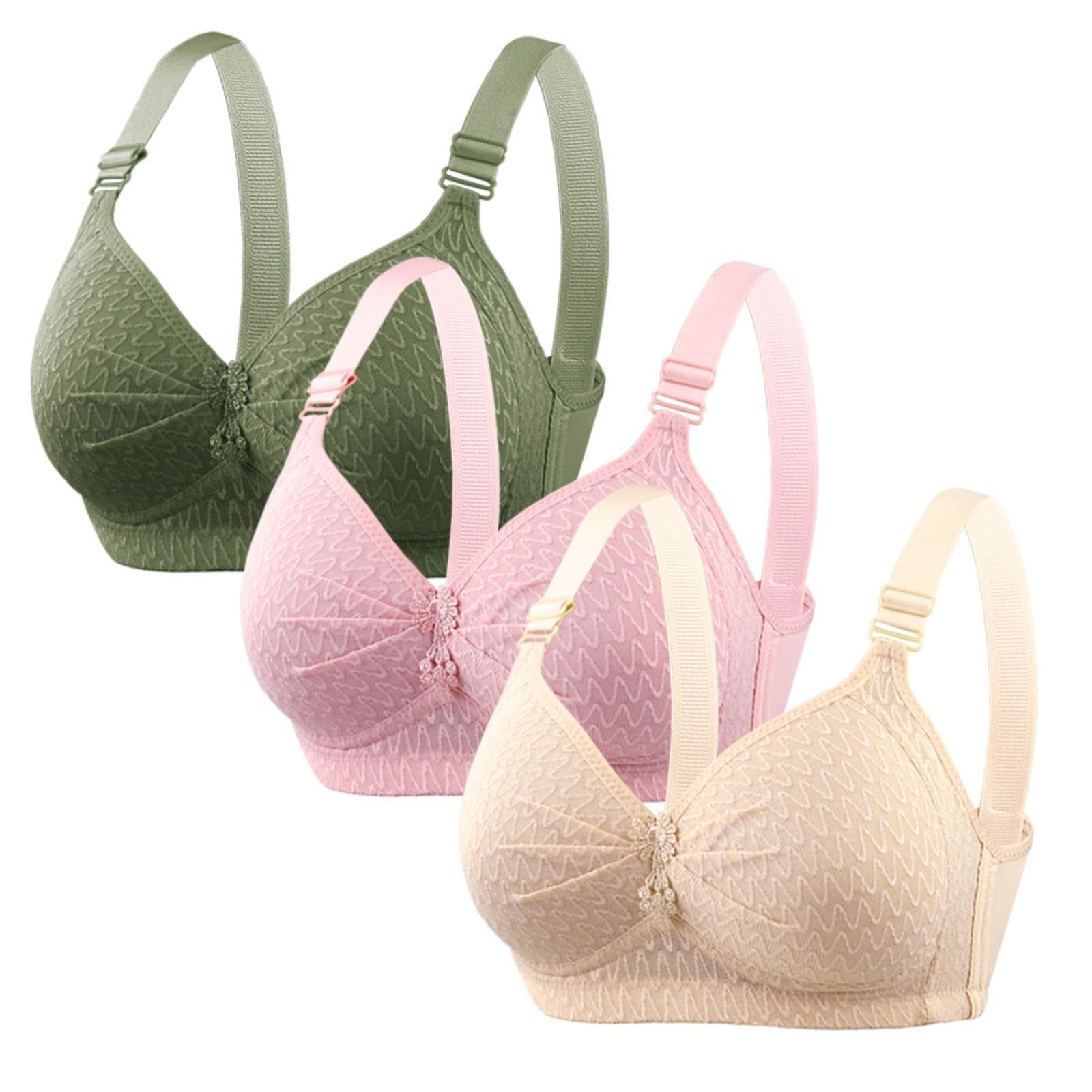 Green Bras for Women Bras for Older Women Comfy Convenient Front ...