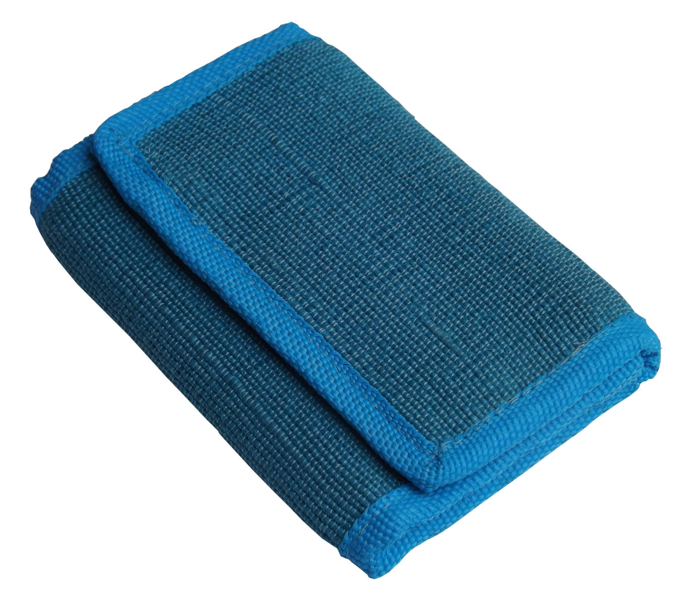 Green Breeze Imports Teal RFID-shielded Natural Abaca-Fiber Trifold ...