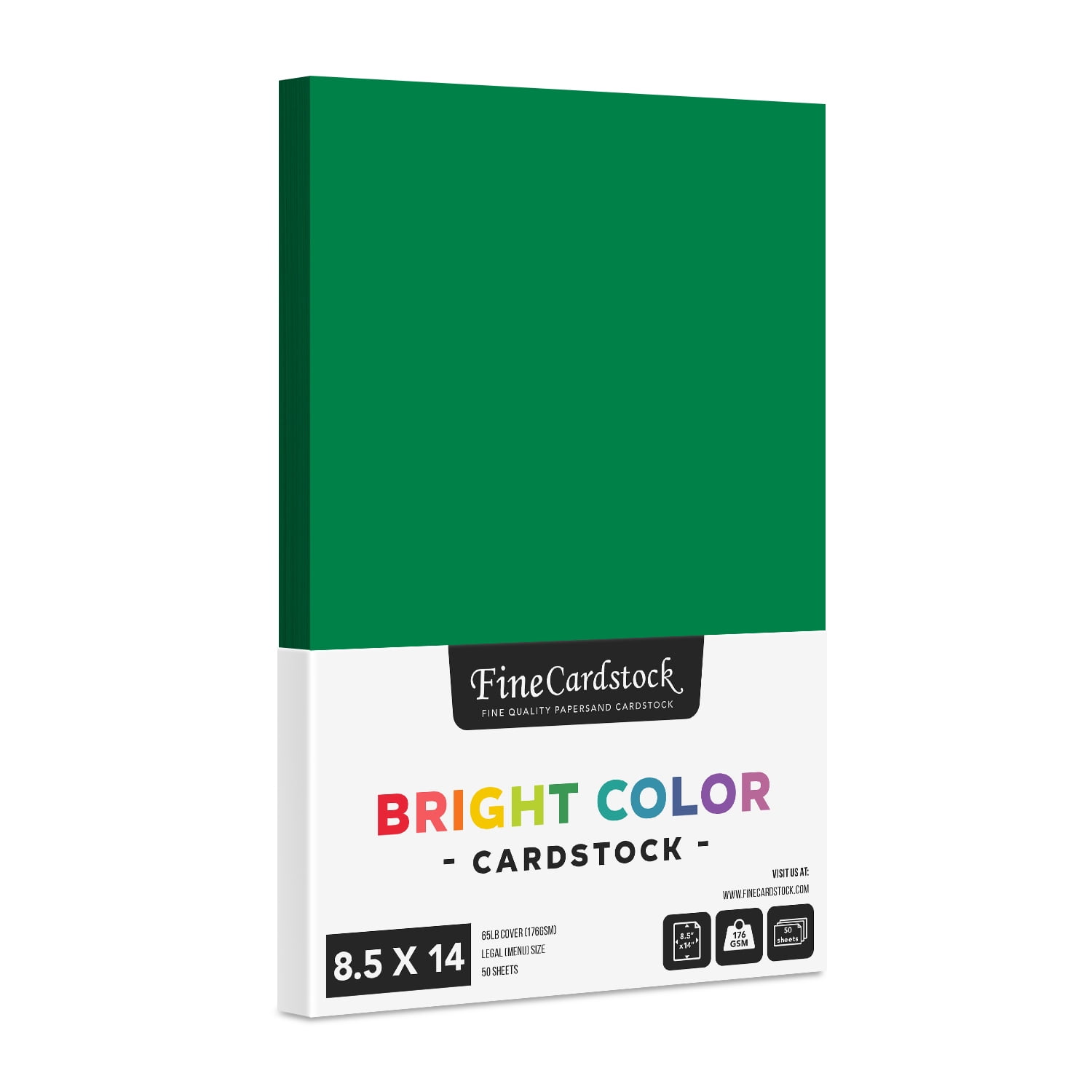 Green Bright Color Cardstock Paper – Great for Arts and Crafts ...