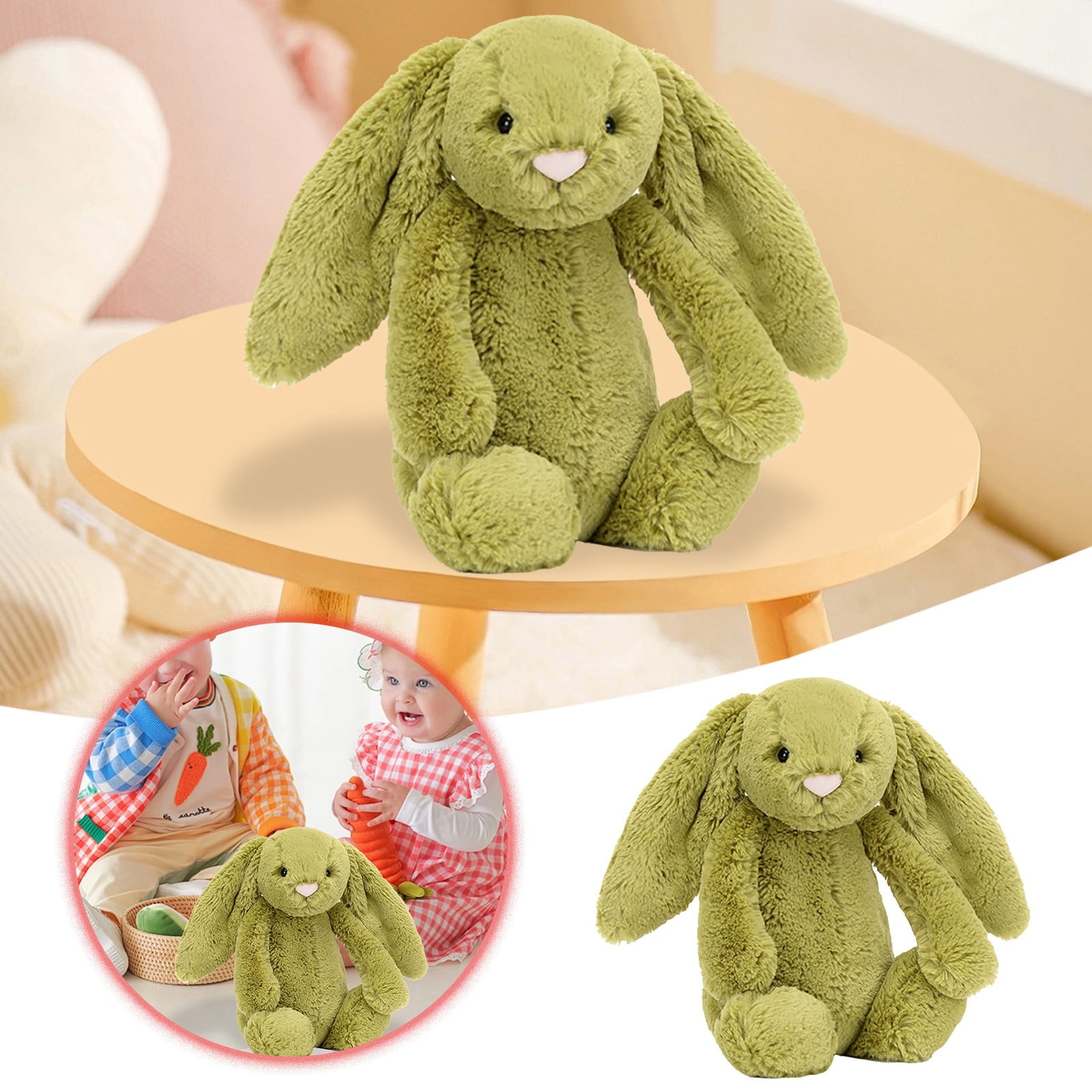 Green Bunny Rabbit Toy Soft And Cuddly Stuffed Animal - Walmart.com