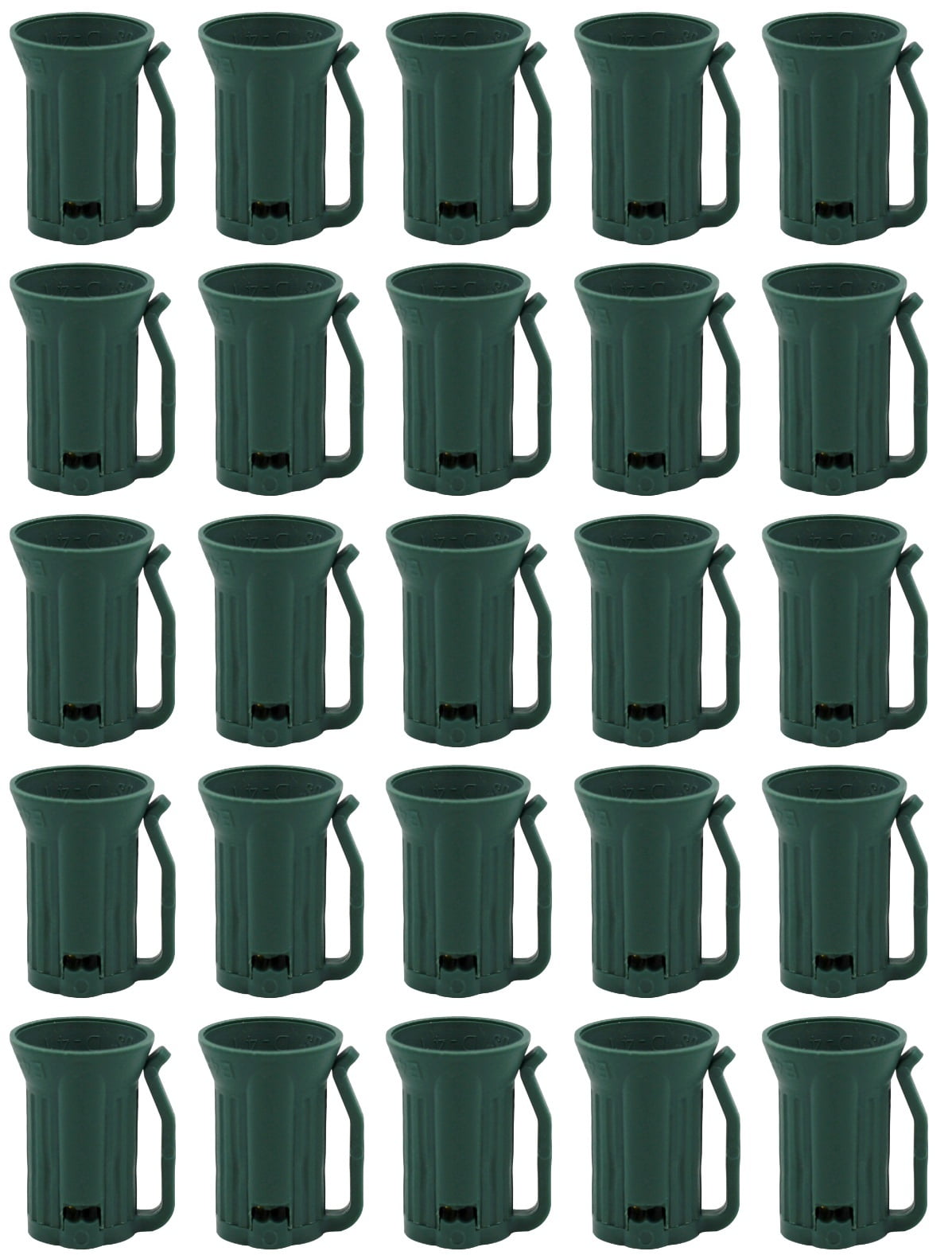 Green C7 Replacement Sockets for Christmas Lights, Outdoor Light Socket ...