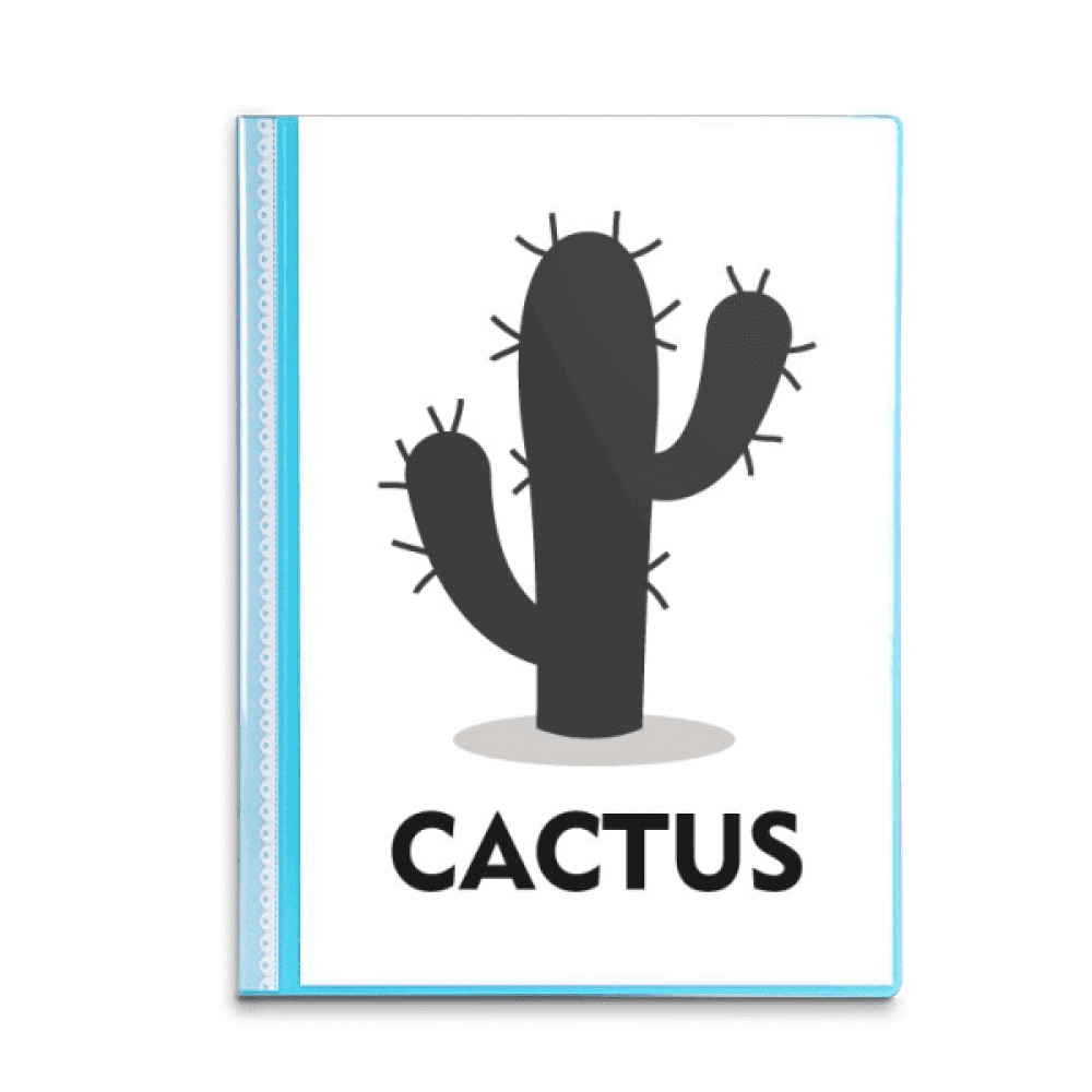 Green Cactus Succulents Outline Book Sheet Protectors Portfolio Binder ...