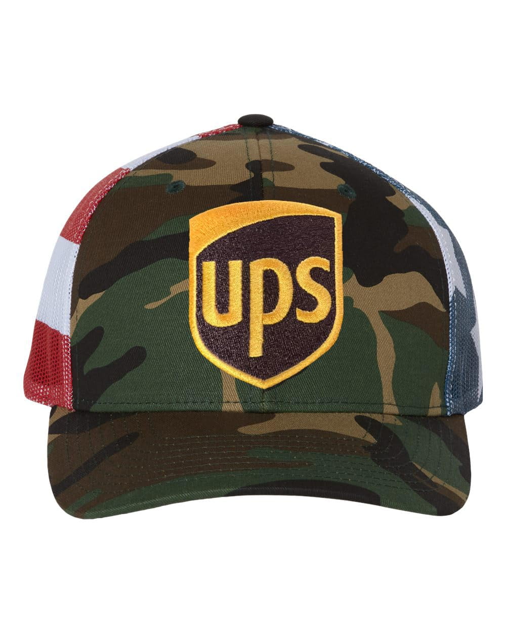 Green Camo American Flag Back United Parcel Service Official Style ...