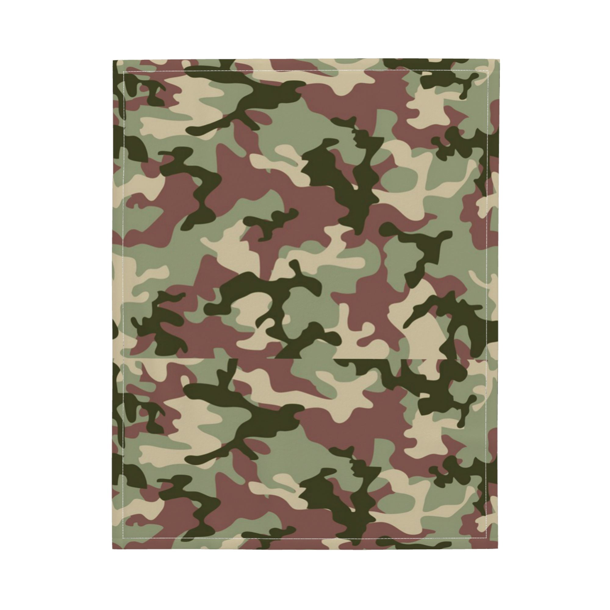 Green Camouflage In Forest Colors Hunter Combat Blanket For Boys Girls ...