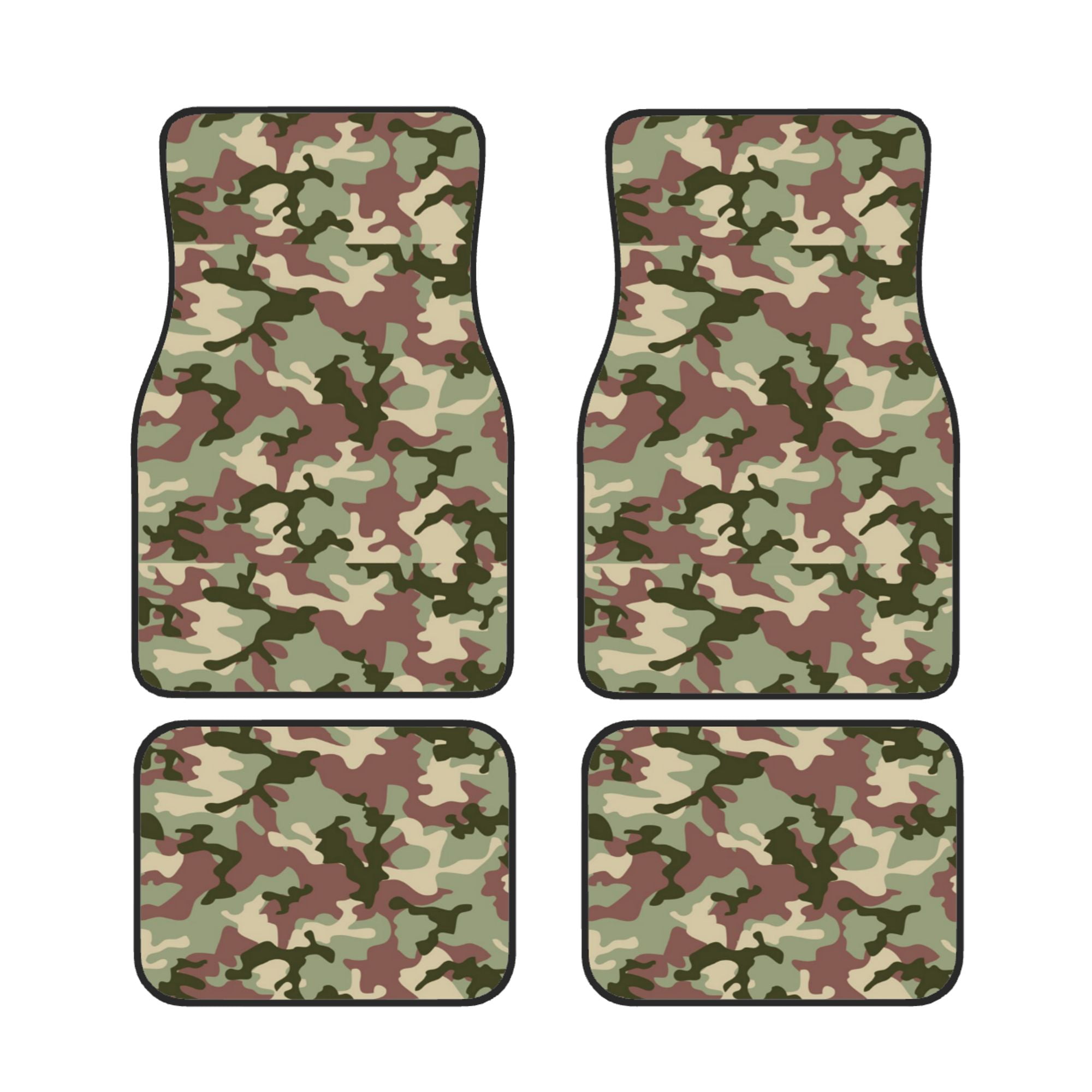 Green Camouflage In Forest Colors Hunter Combat Universal Fit Carpet ...