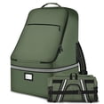 Green Car Seat Travel Bag Padded Seatspack With Steel Cable Handle And ...