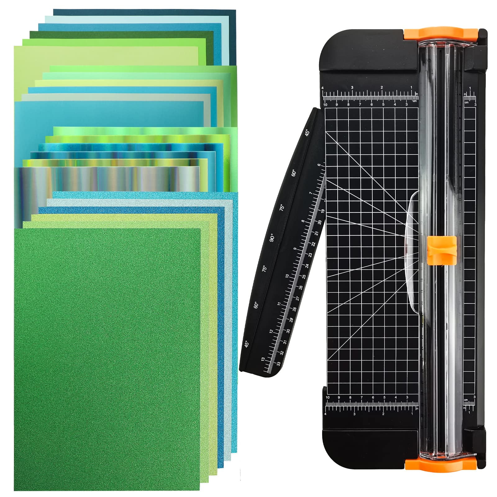 Green Cardstock Paper Blue STF9 Cardstock Paper Cutter Bundle, 72 ...