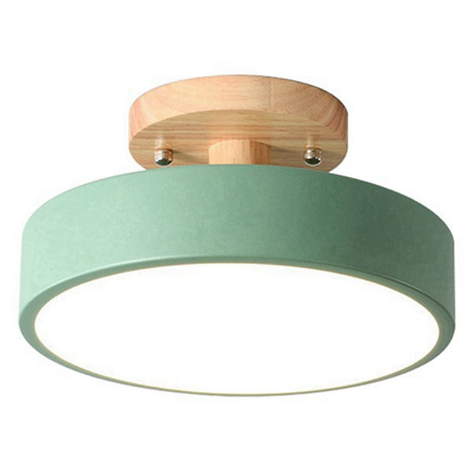 Green Ceiling Lights Modern LED Nordic Wood Lighting Fixture Indoor ...