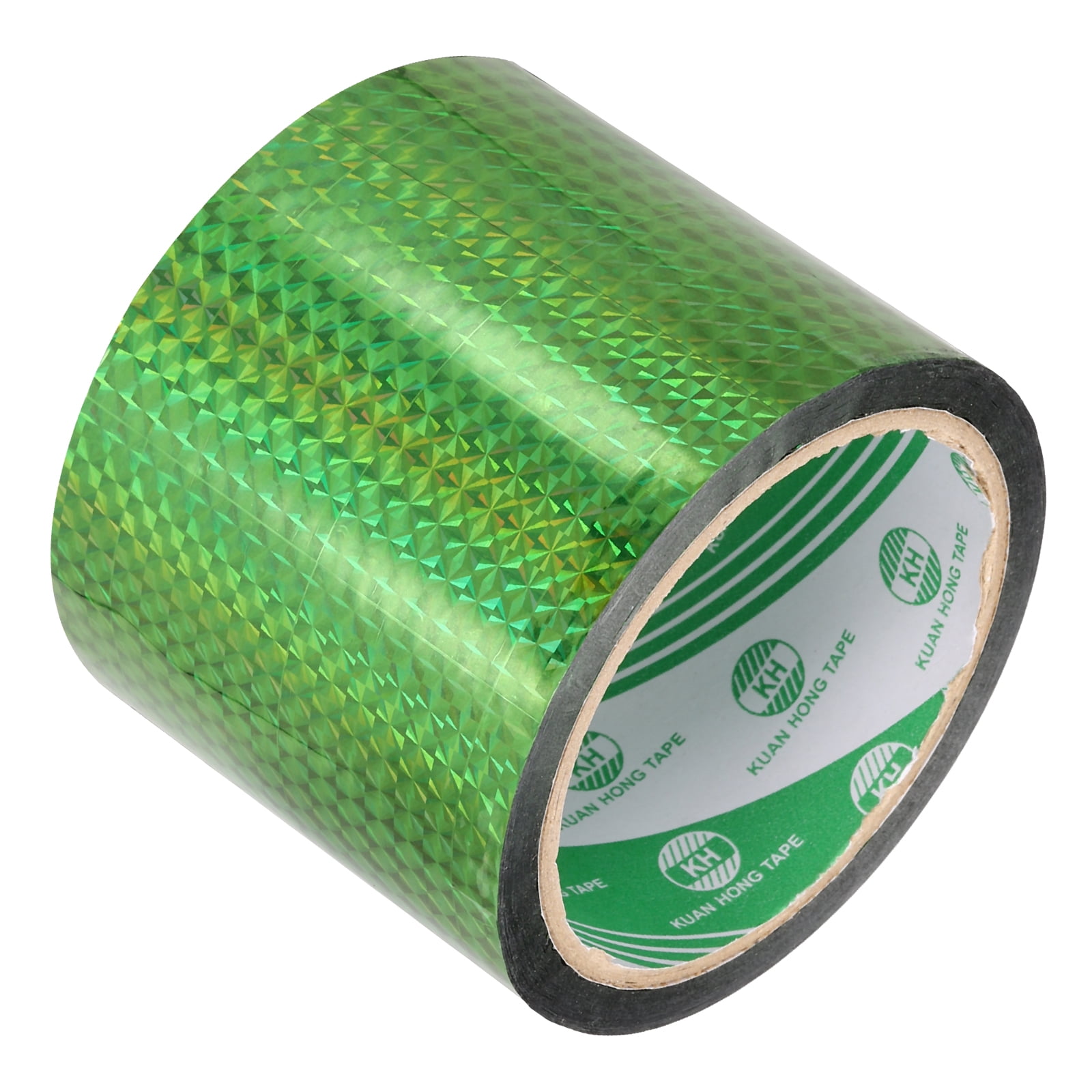 Green Check Pattern Metalized Tape 3.2 Inch x 55 Yards Decor Tape for ...