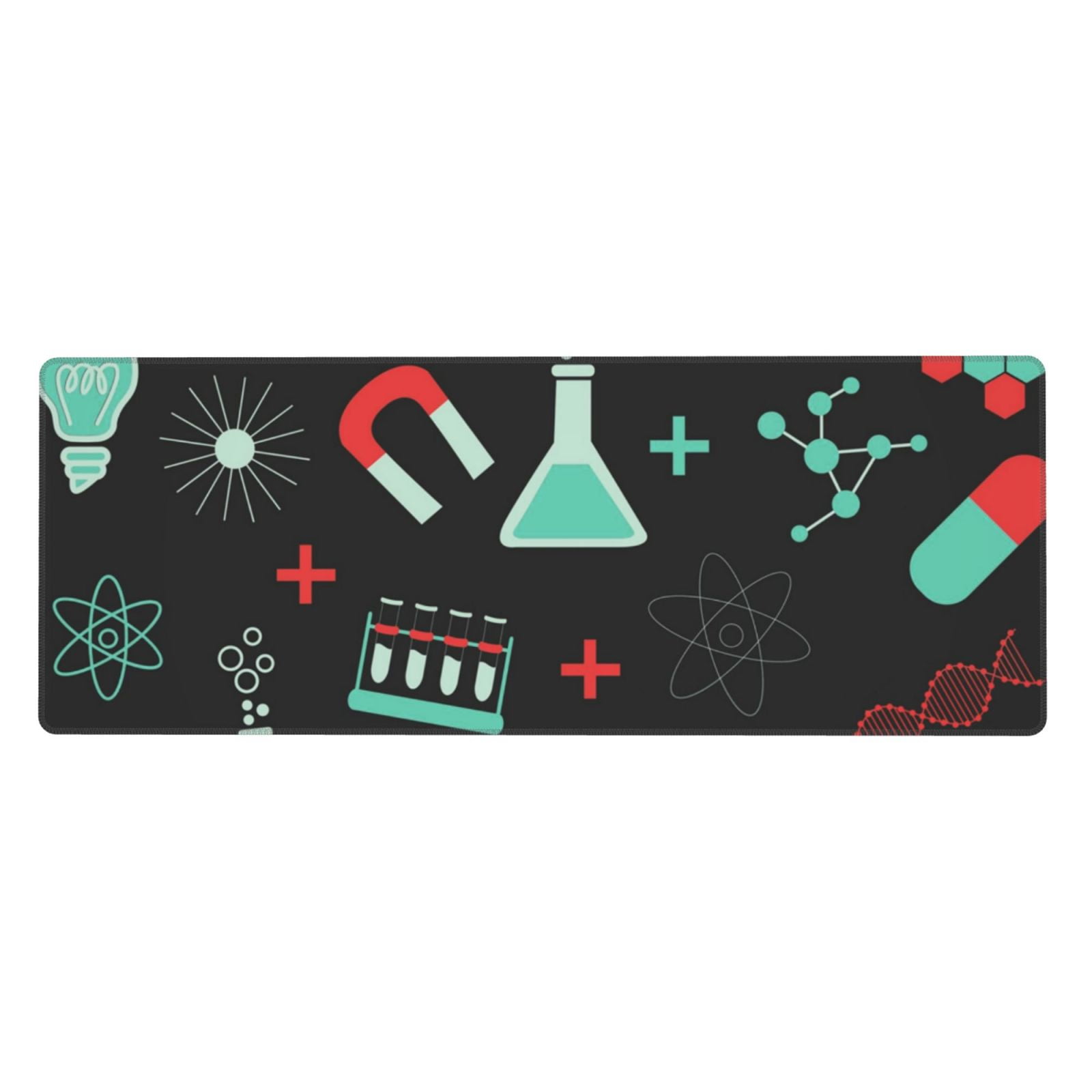 Green Chemistry And Science Patterns Mousepad Large Mouse Pad Desk Pad ...