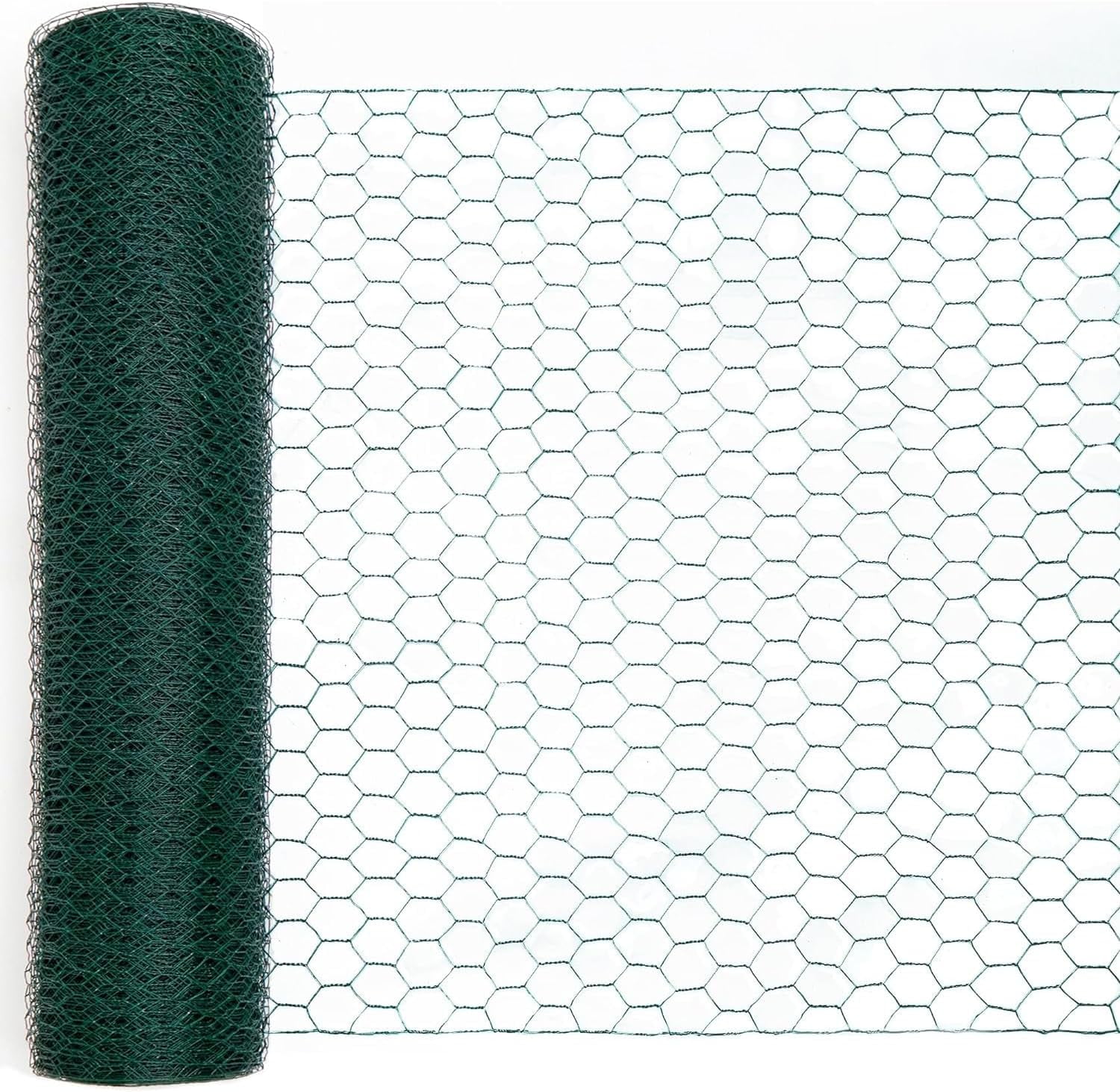 Green Chicken Wire 36 inch(H) x 50 ft(L), Anti-Rust Hexagonal ...