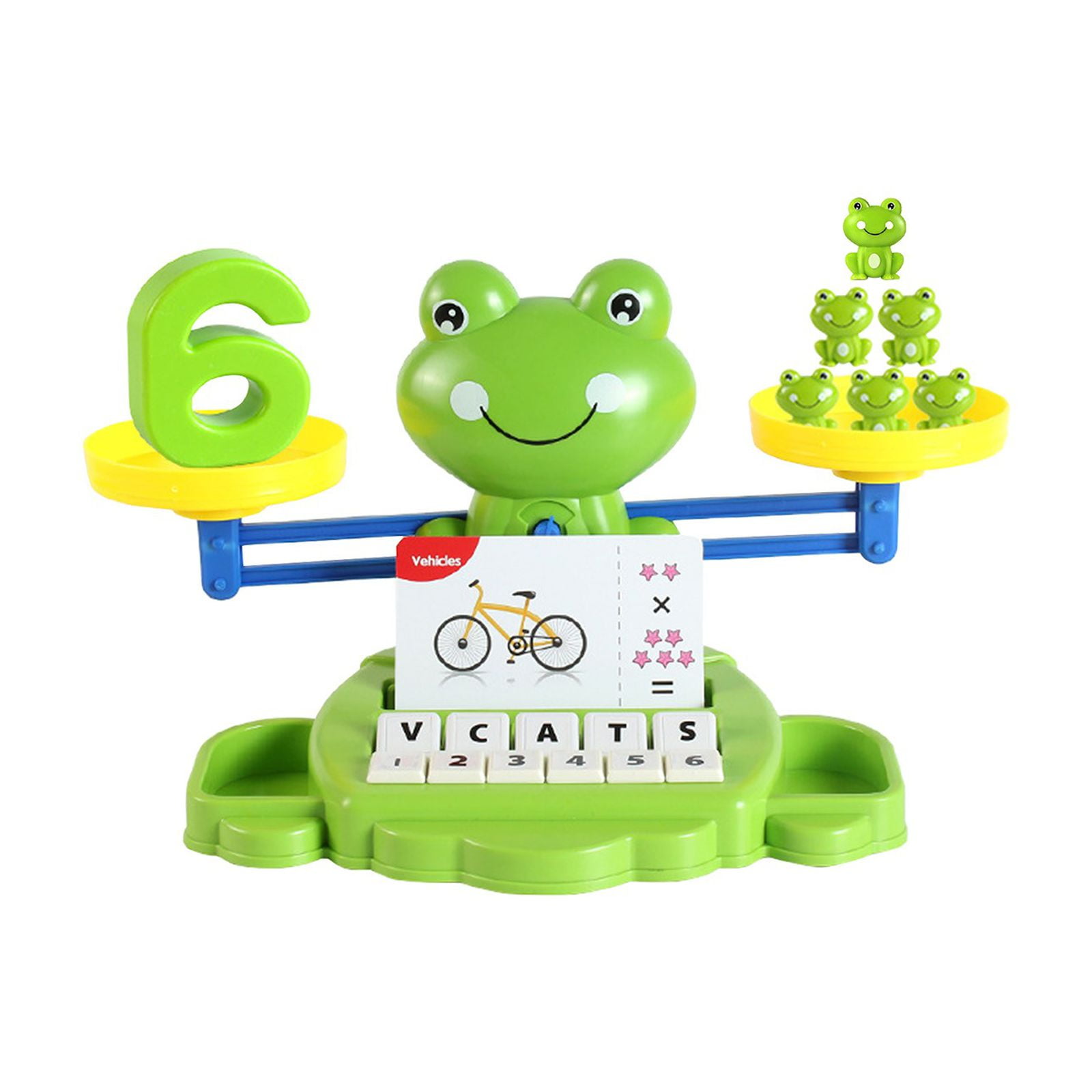 Green Children Frogs Themed Educational Toy Early Learning Math English ...