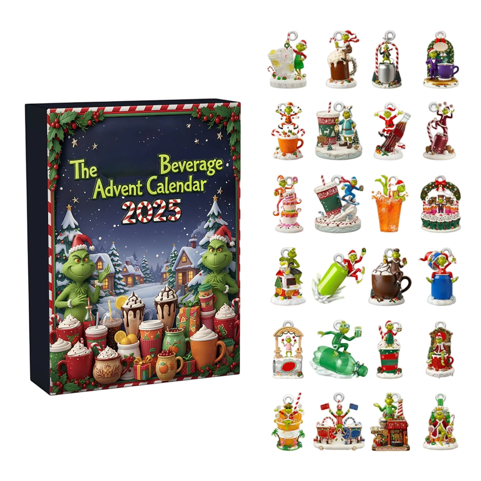 Green Christmas Elf Advent Calendar 2025, 24 Days of Christmas ...