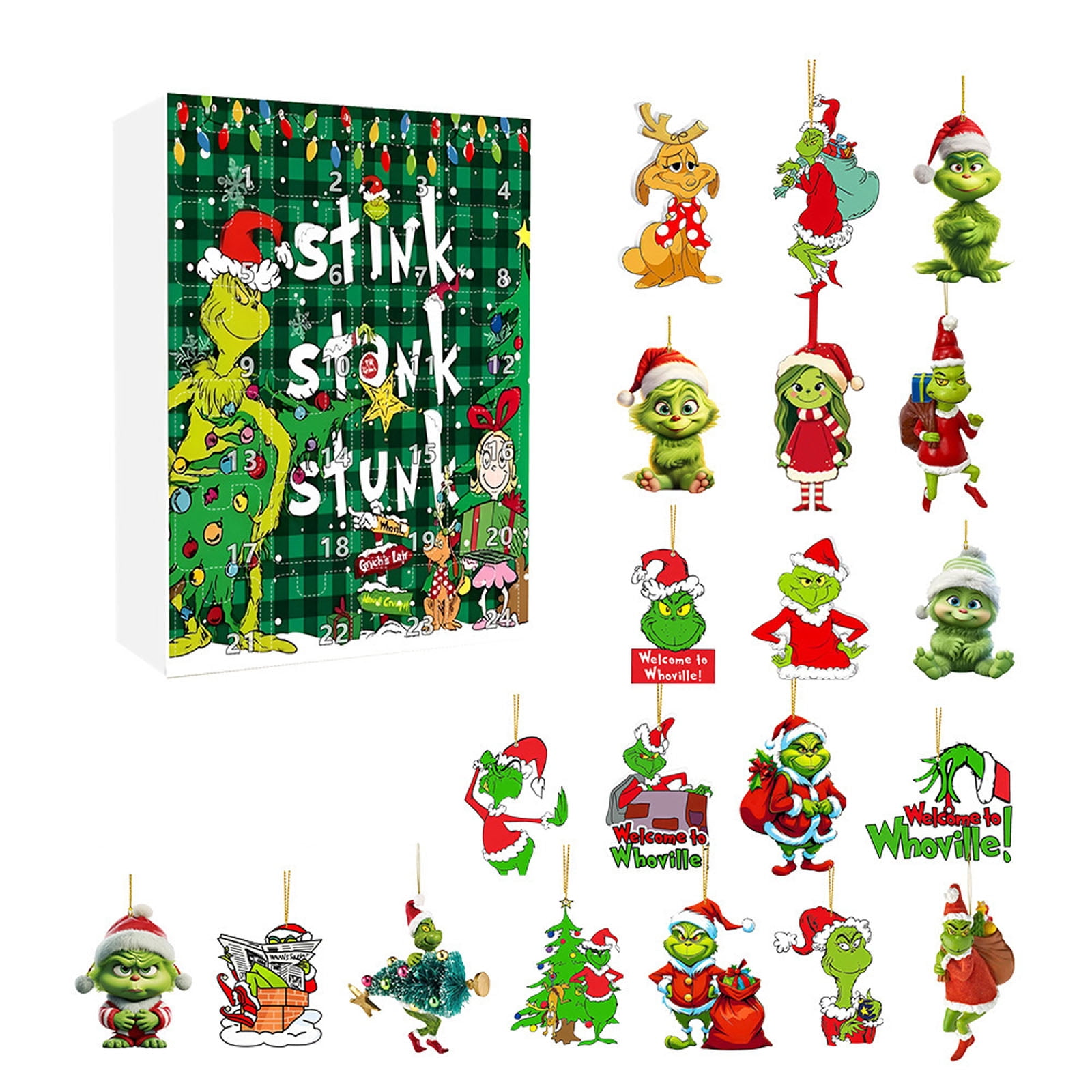 Green Christmas Monster Advent Calendar 2025 - 24 Days Of Surprises ...