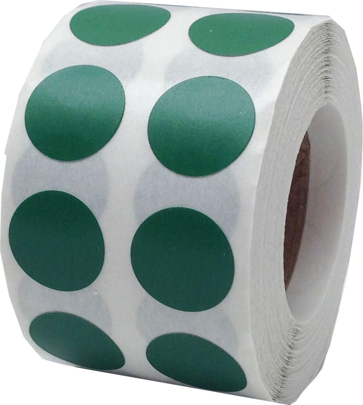 Green Circle Stickers, 13 mm 1/2 Inch Dot Labels 1000 Pack - Walmart.com